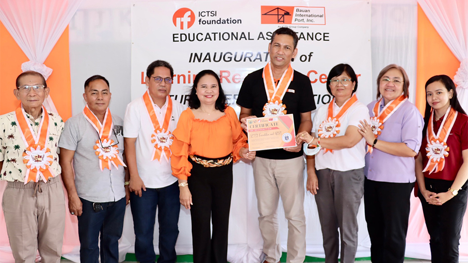 ICTSI Foundation, BIPI inaugurate 1st Bauan public school resource center | ICTSI